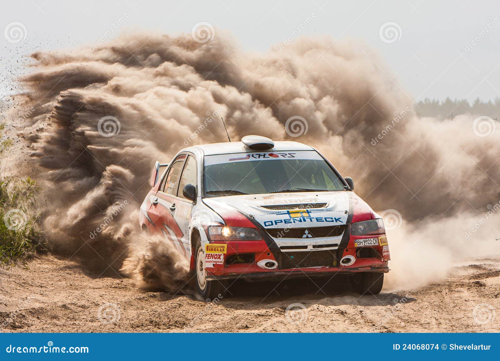 Rally Car on Gravel Special Stage Editorial Stock Image - Image of ...