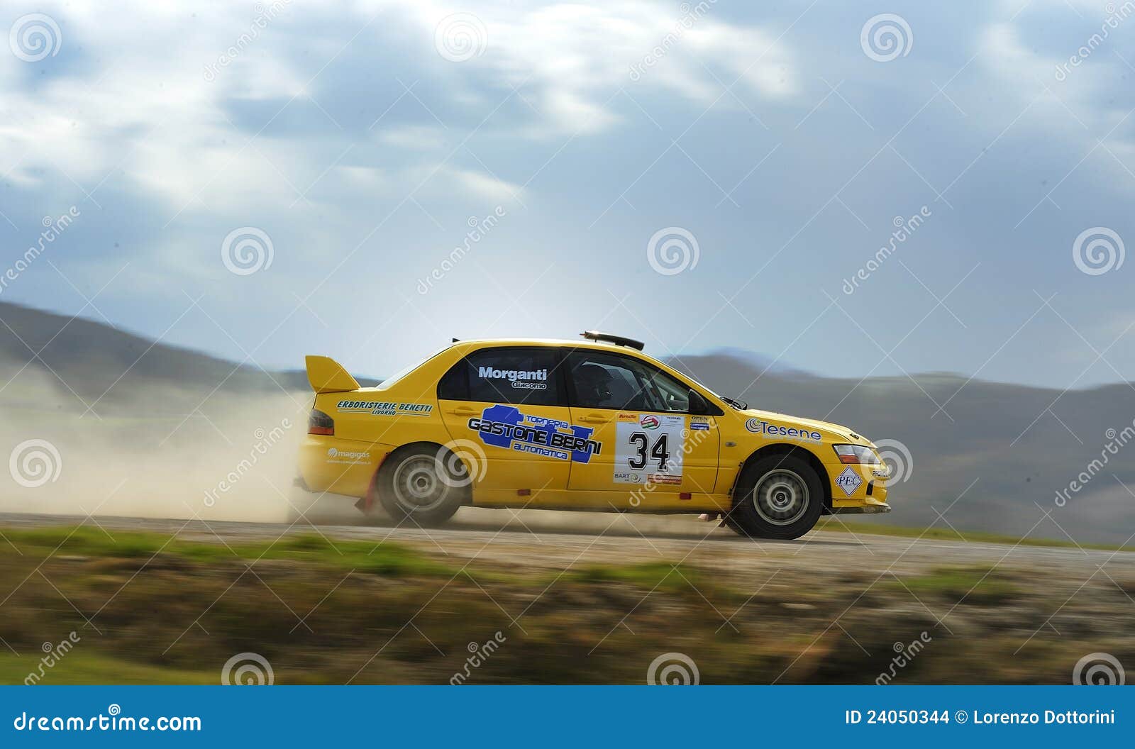 Rally car running fast editorial stock image. Image of automobile ...