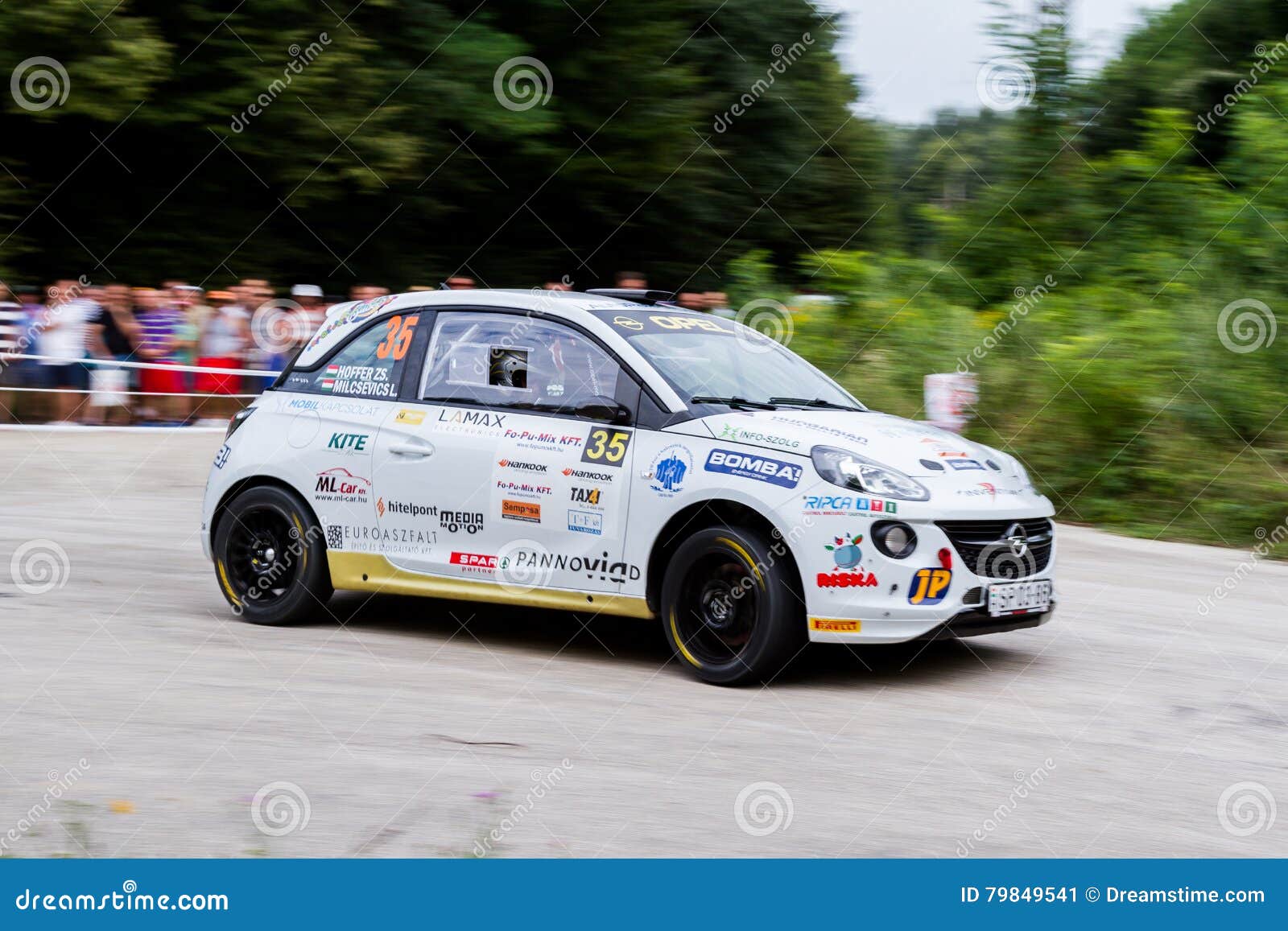 Rally Car Szekesfehervar Hungary Editorial Photo - Image of wheel ...