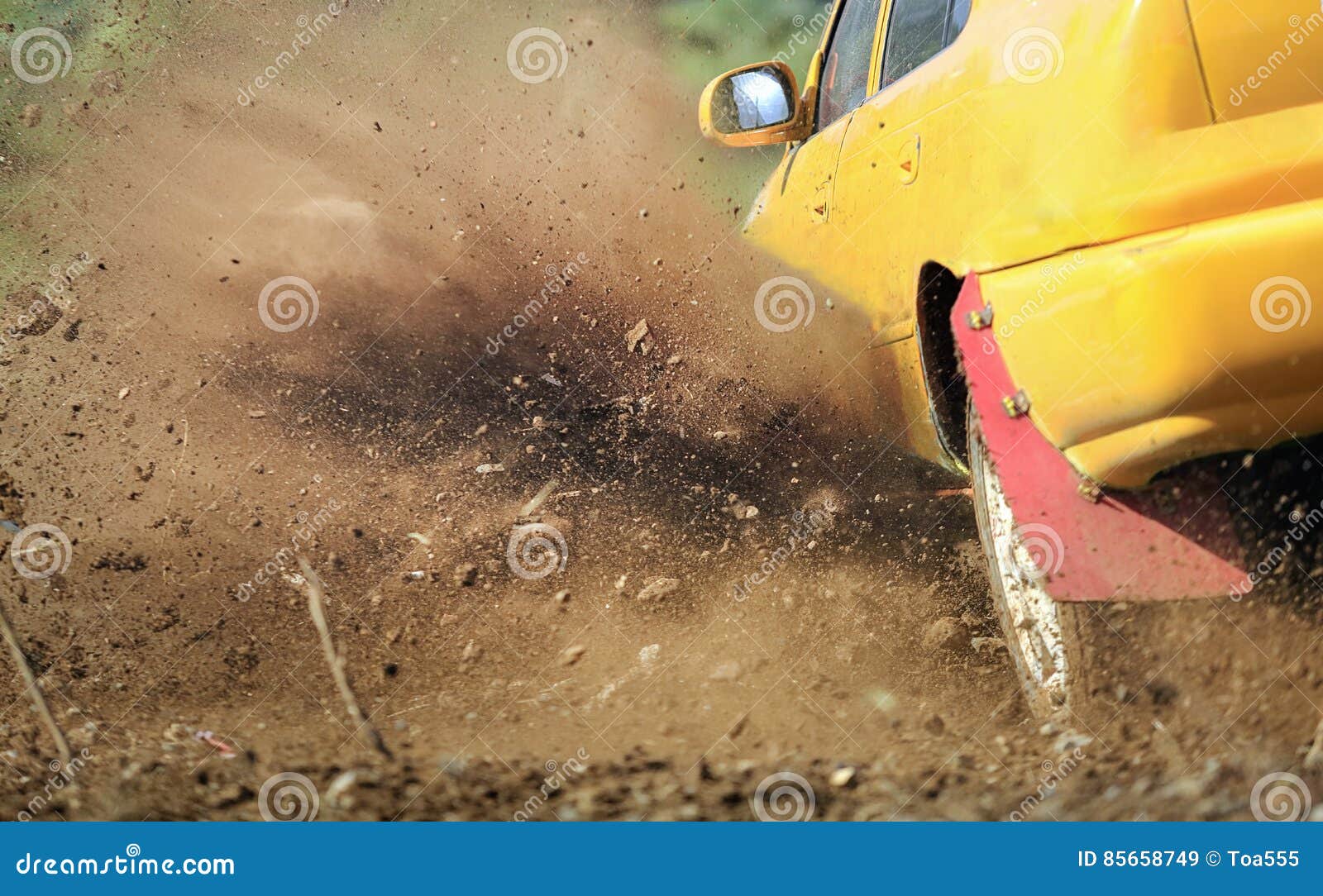 Rally Car Turning In Track Stock Photography | CartoonDealer.com #85658732