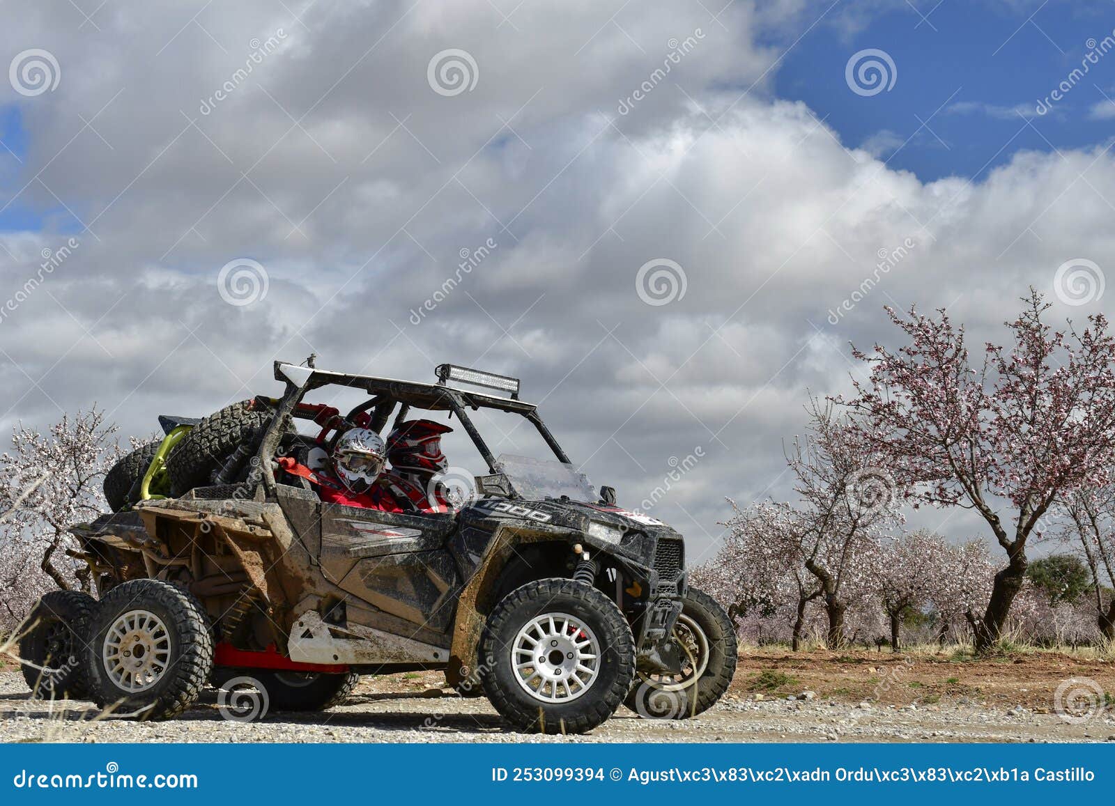 Rally of Off-road Vehicles, 4x4, through the South of Spain. Stock ...