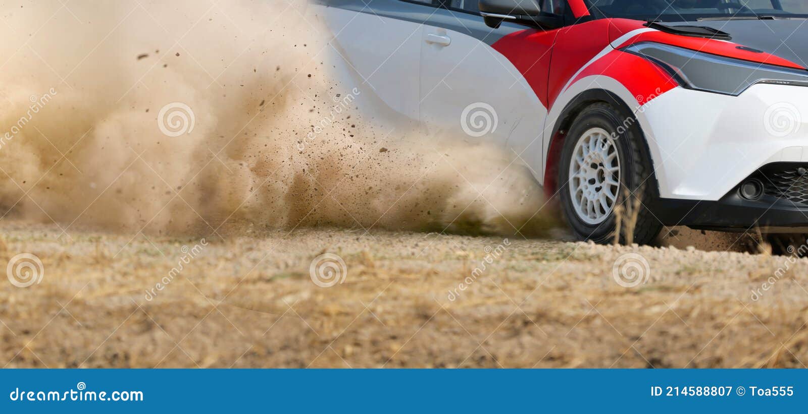 Rally Race Car Drifting on Dirt Track Imagen de archivo - Imagen de ...