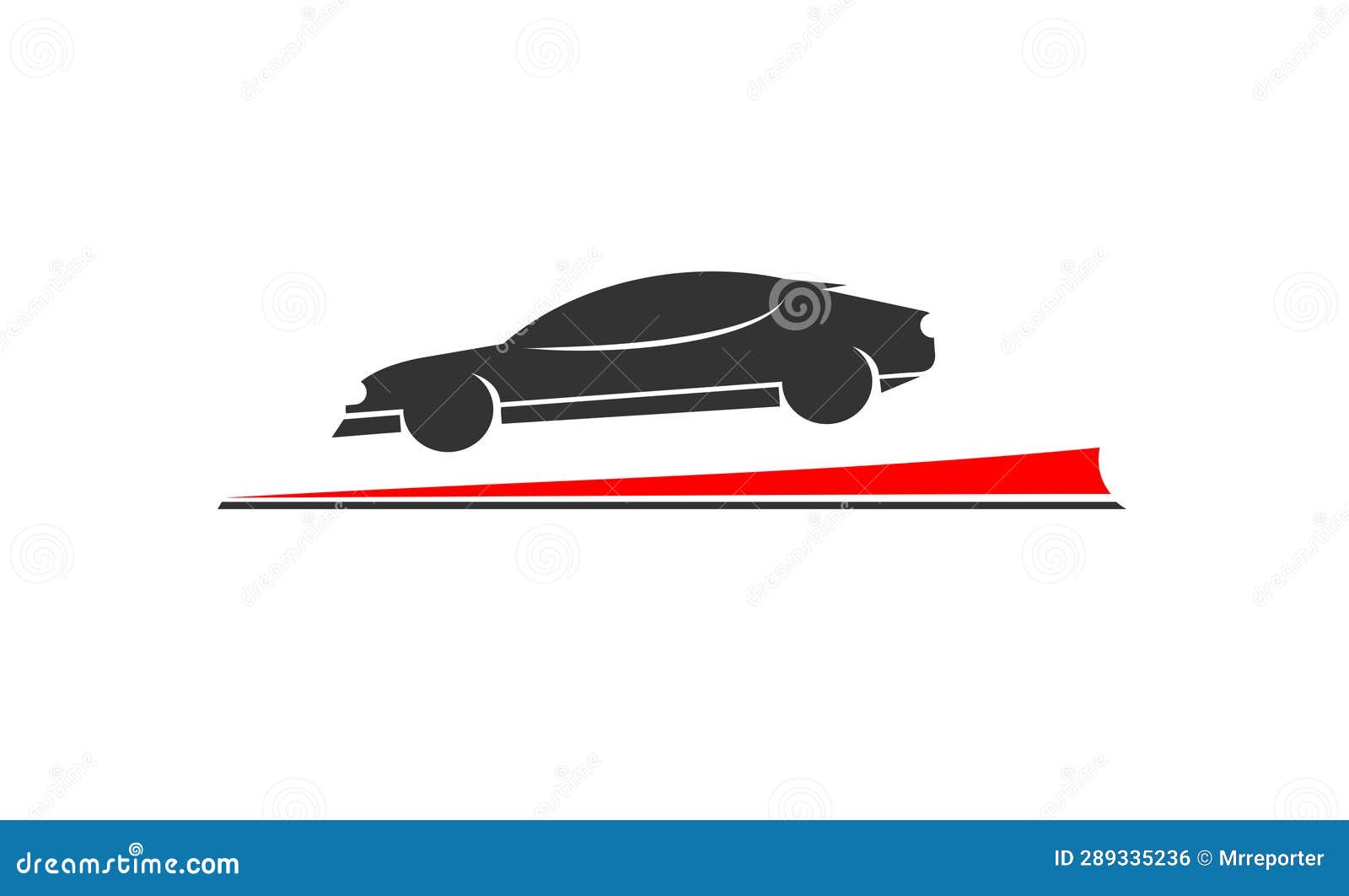 Rally race sportcar logo stock vector. Illustration of jump - 289335236
