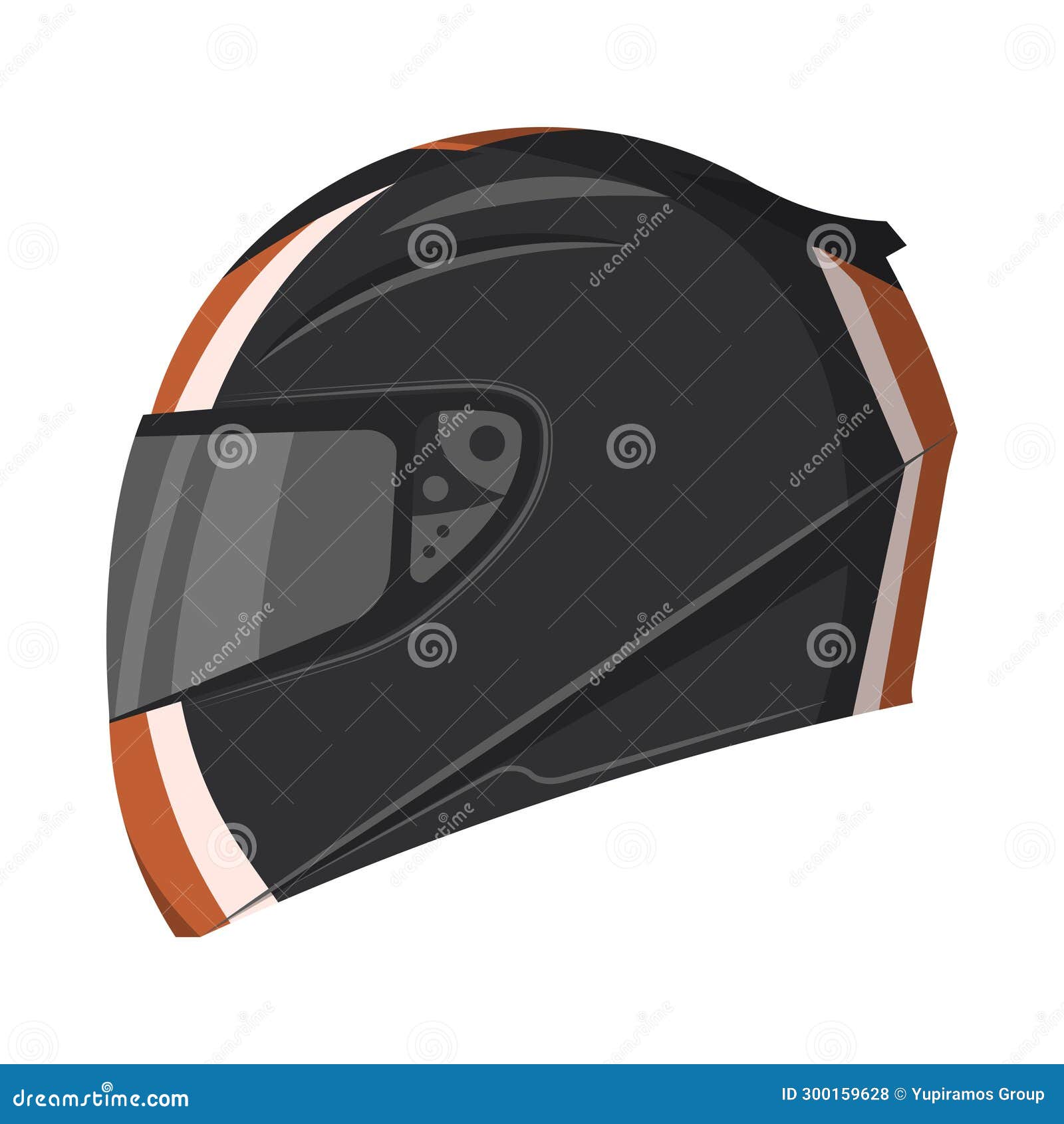 Rally racing helmet stock illustration. Illustration of helmet - 300159628