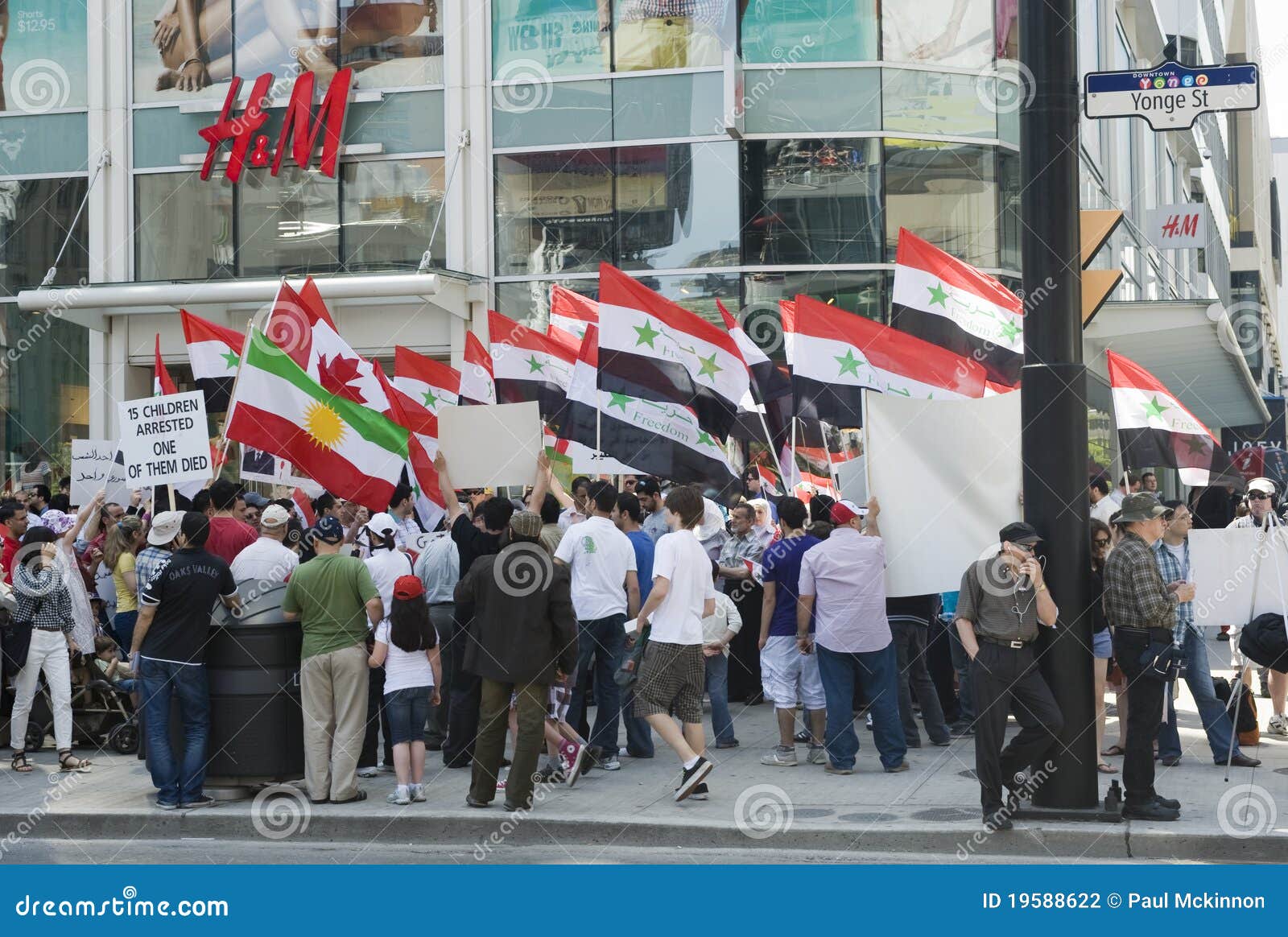 Rally for Syrian Freedom in Toronto Editorial Photography - Image of ...