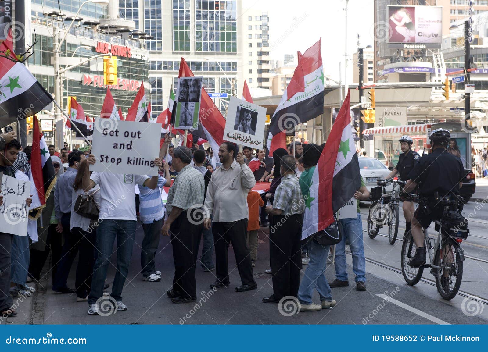 Rally for Syrian Freedom in Toronto Editorial Photography - Image of ...