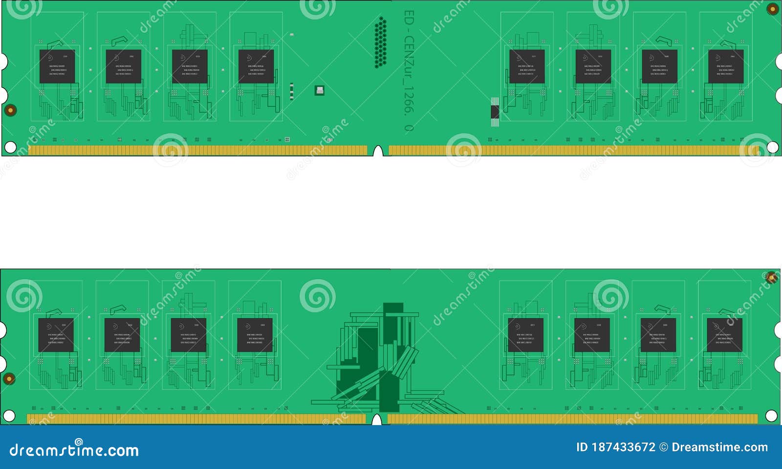 RAM Big Sprite. Computer Part Stock Photo - Image of apps, science ...