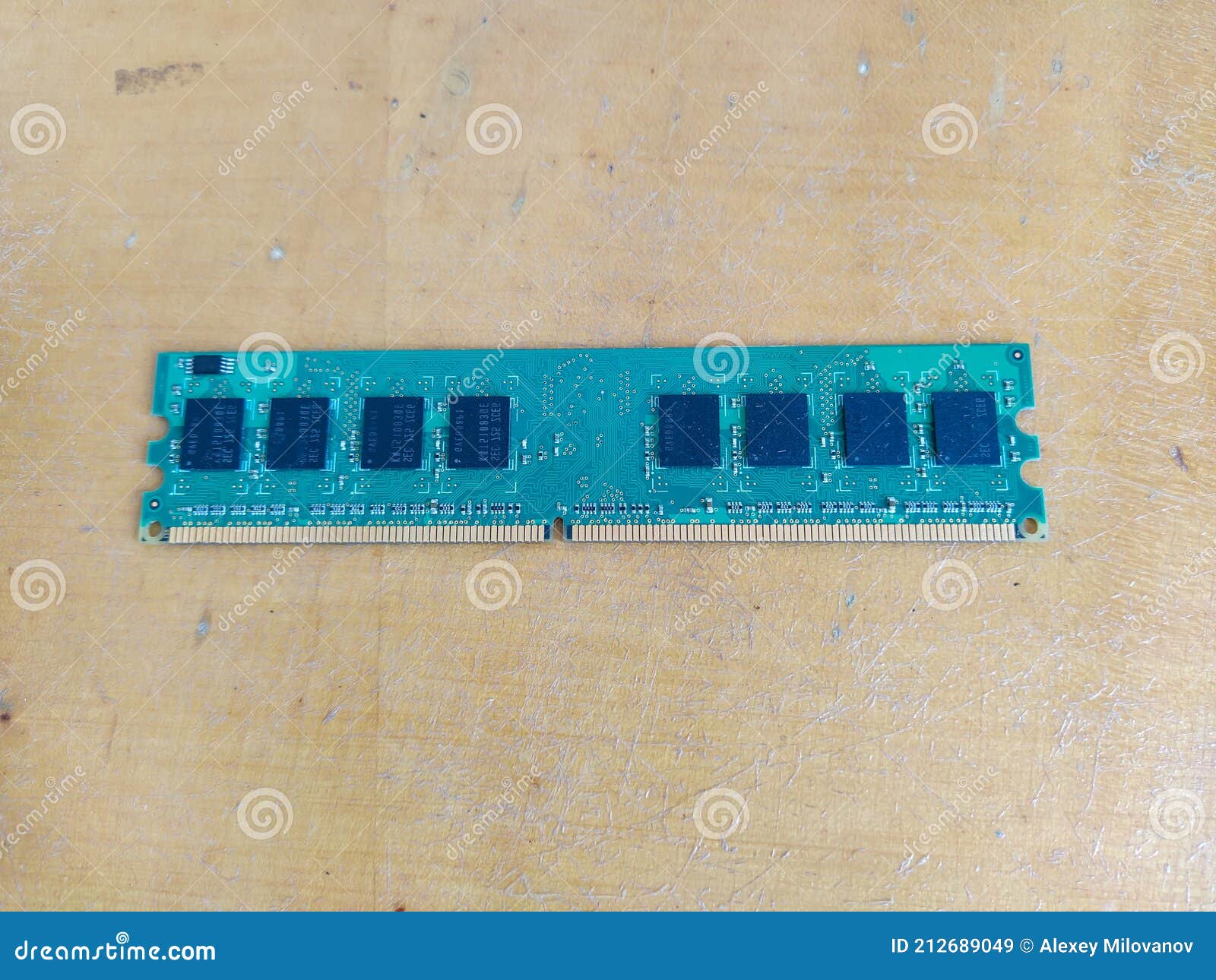 RAM board on wooden table stock image. Image of isolated - 212689049