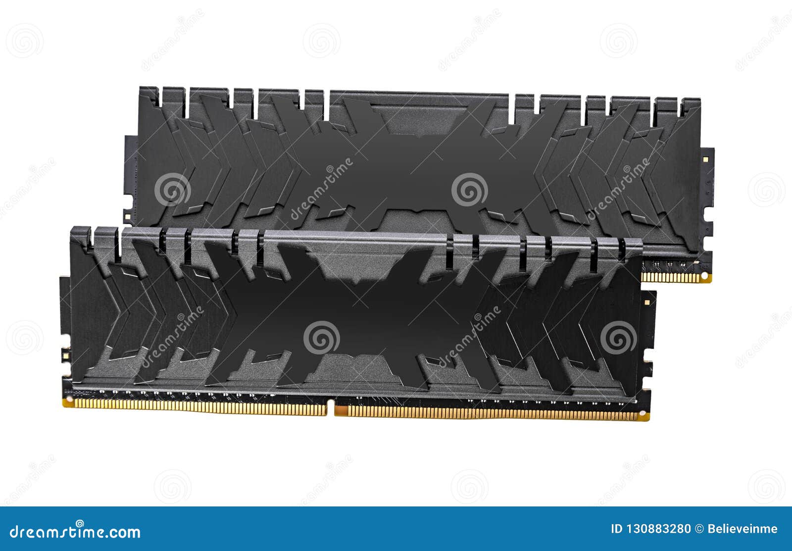 Ram DDR4 Memory Modules Isolated on a White Background. Stock Photo ...