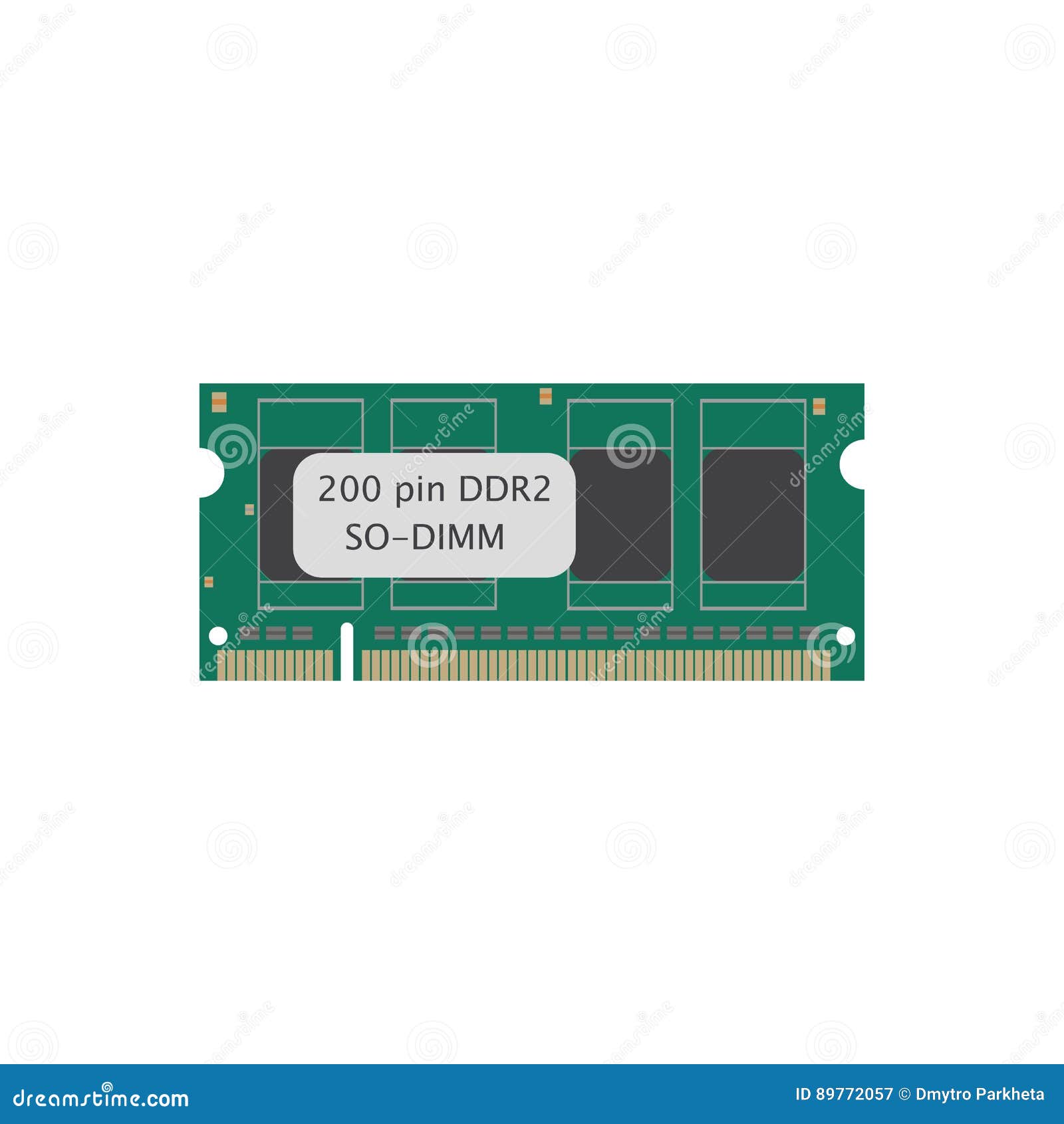 RAM 200 ddr stock vector. Illustration of system, icon - 89772057