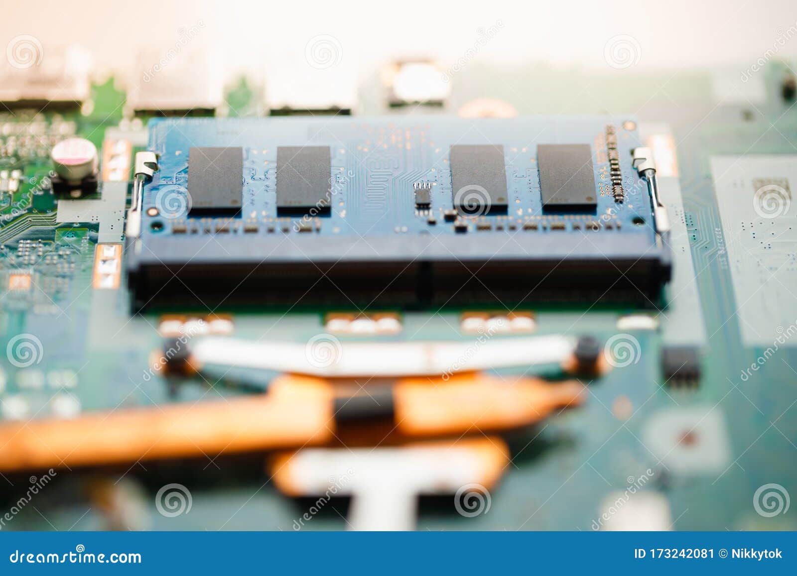 Ram so-dimm Ddr4 Memory Module Stock Image - Image of microchip ...