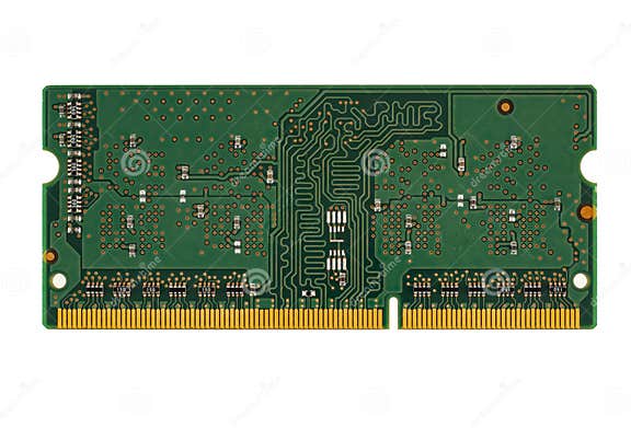 RAM, so-DIMM Form Factor, on White Background in Isolation Stock Photo ...