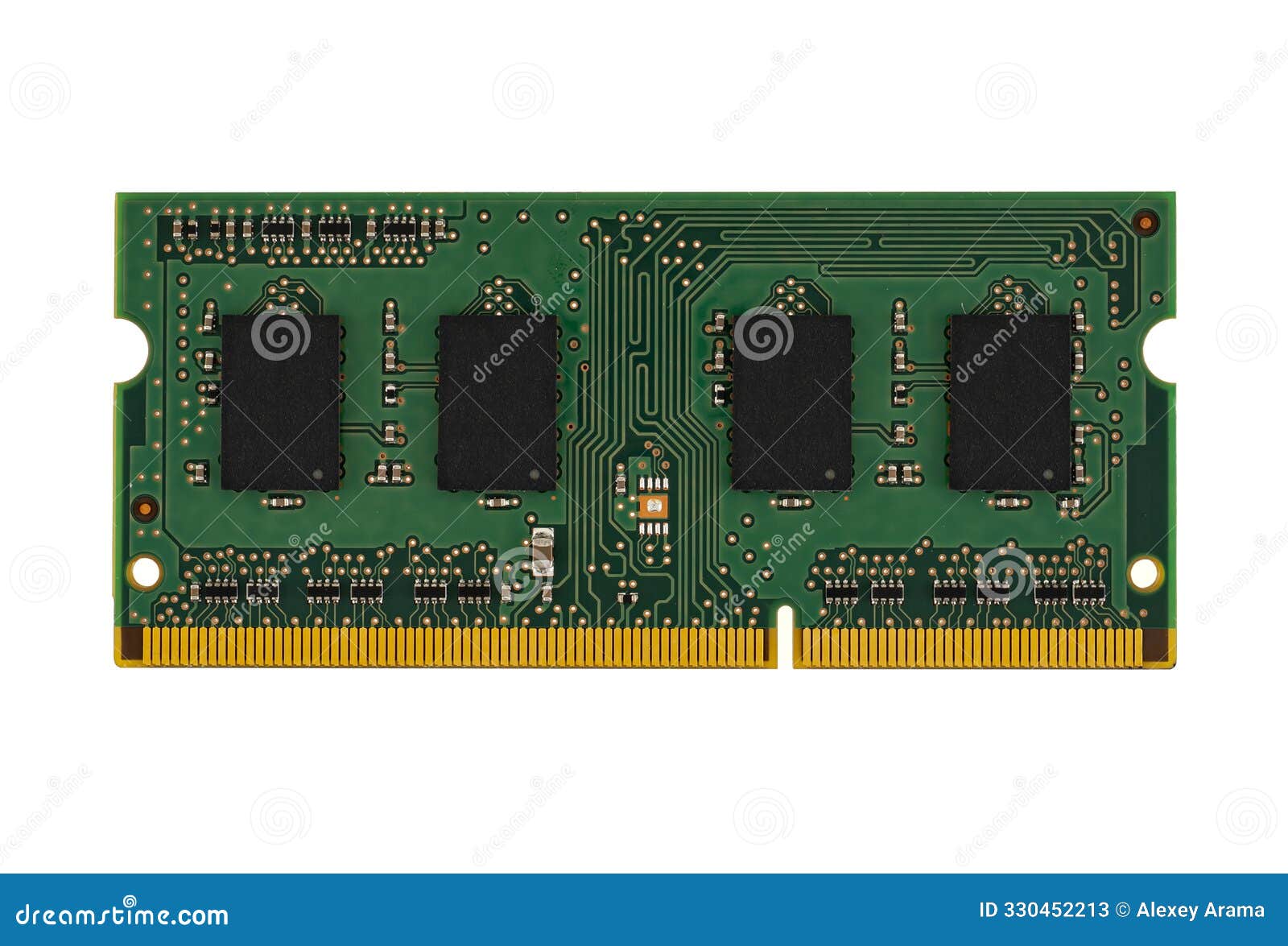 RAM, so-DIMM Form Factor, on White Background in Isolation Stock Image ...