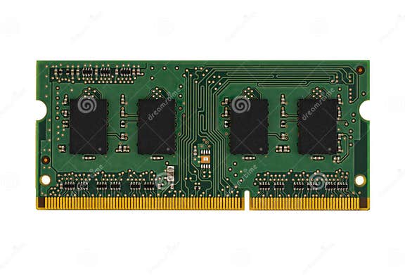 RAM, so-DIMM Form Factor, on White Background in Isolation Stock Image ...