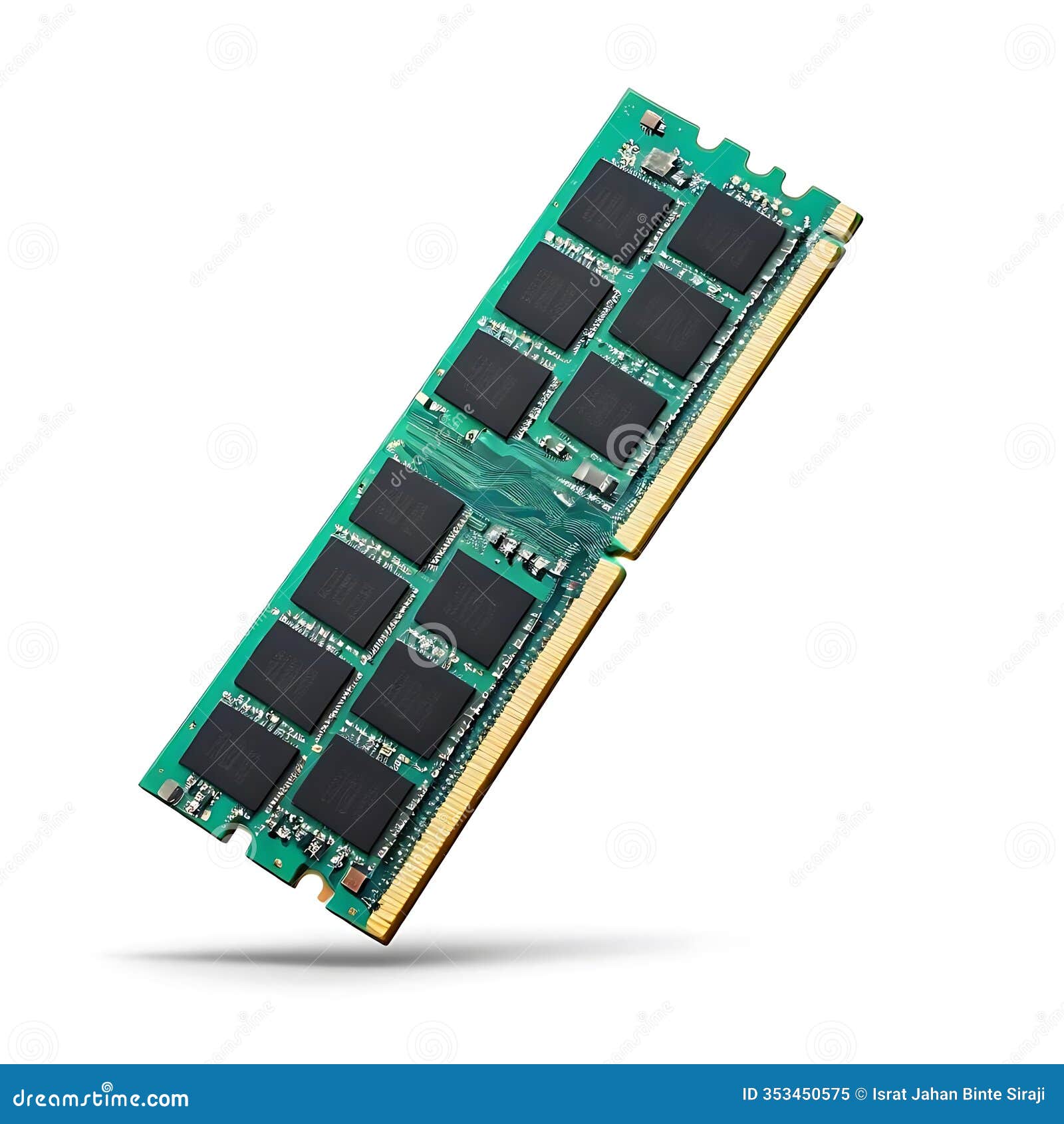 RAM (Dynamic or Static) Isolated on a White Background Stock ...