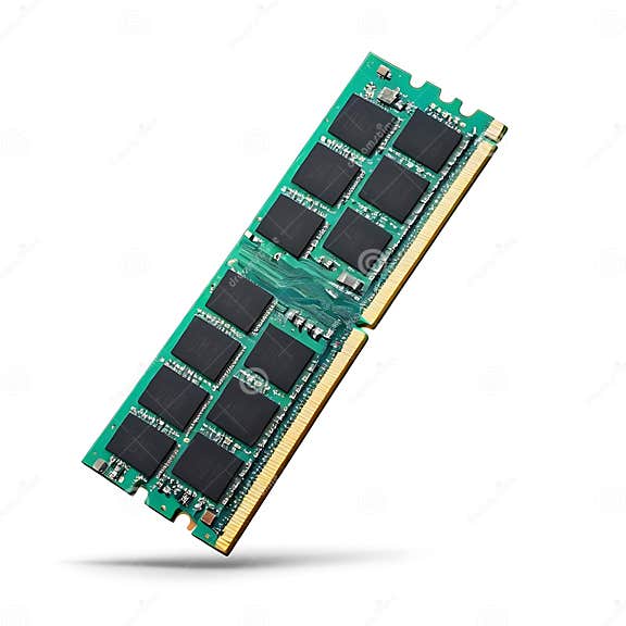 RAM (Dynamic or Static) Isolated on a White Background Stock ...