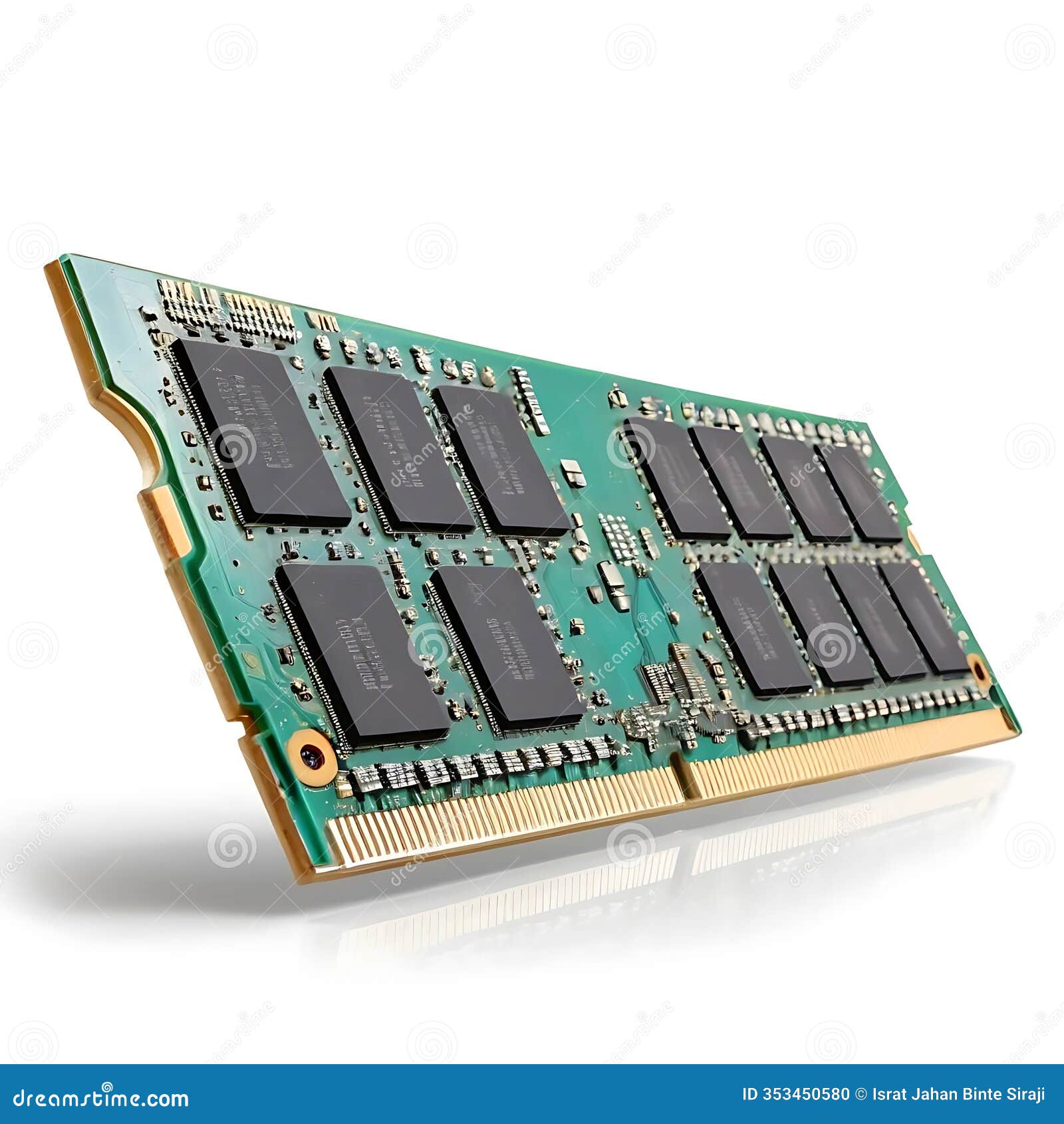 RAM (Dynamic or Static) Isolated on a White Background Stock ...