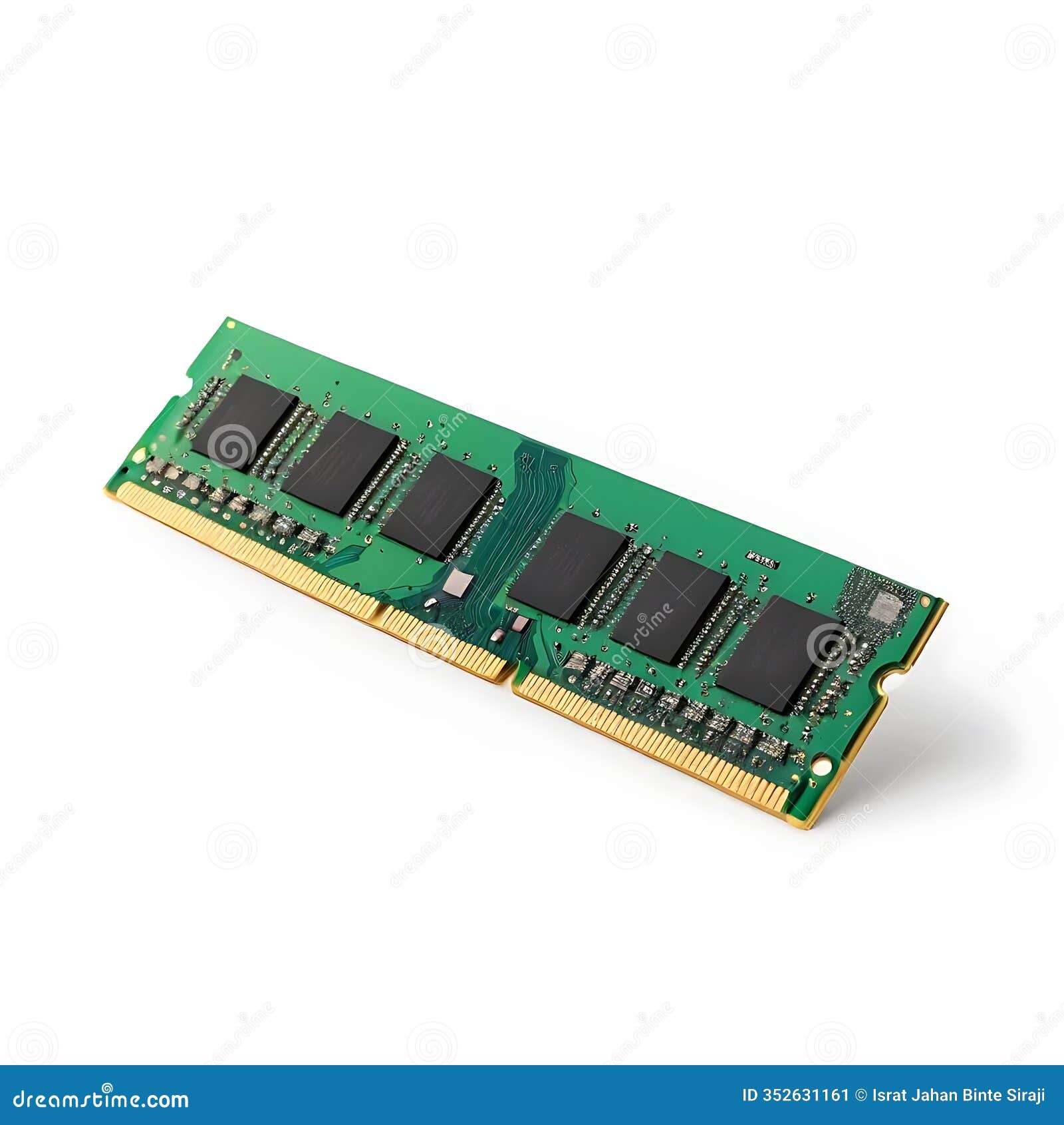 RAM (Dynamic or Static) Isolated on a White Background Stock ...