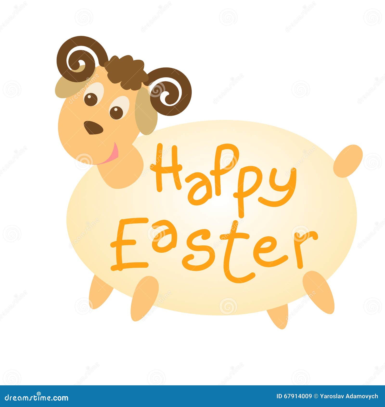 Ram easter egg stock vector. Illustration of isolated - 67914009