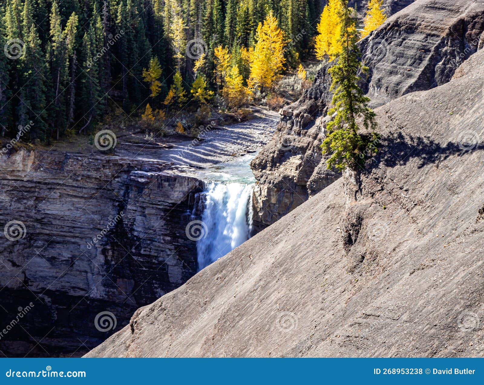 Ram Falls Provincial Park Clearwater County Alberta Canada Stock Photo ...
