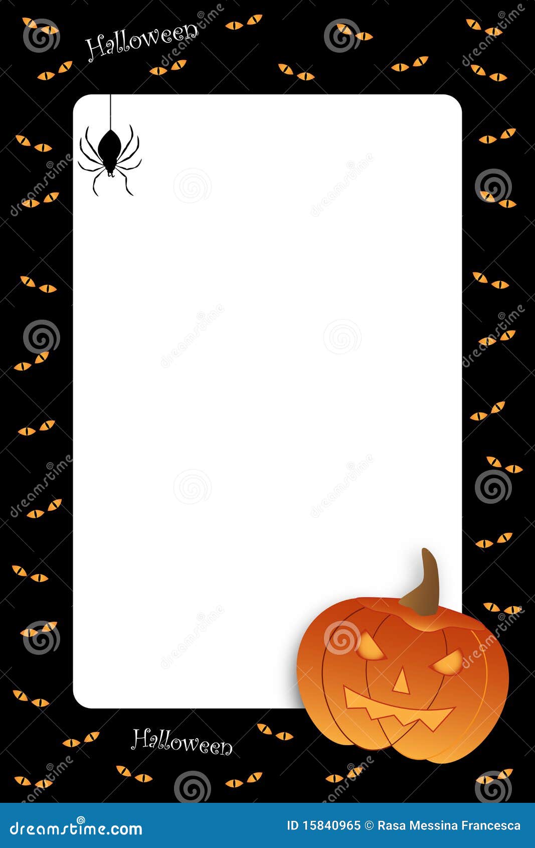 Ram halloween vektor illustrationer. Illustration av dekorera - 15840965