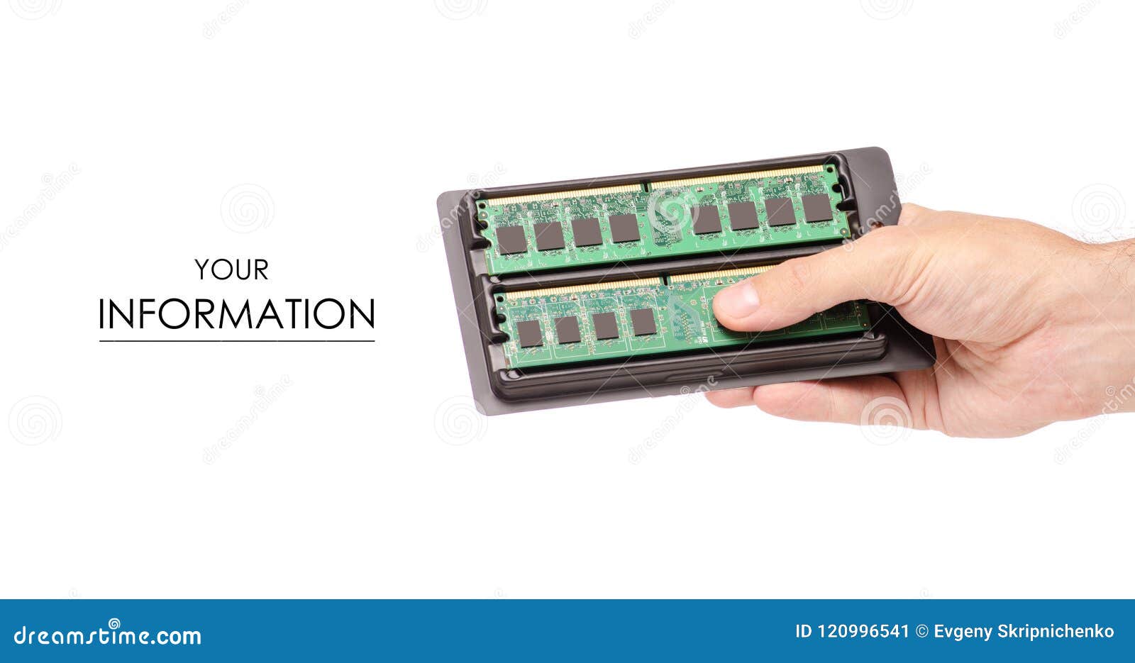 RAM in hand pattern stock image. Image of memory, data - 120996541
