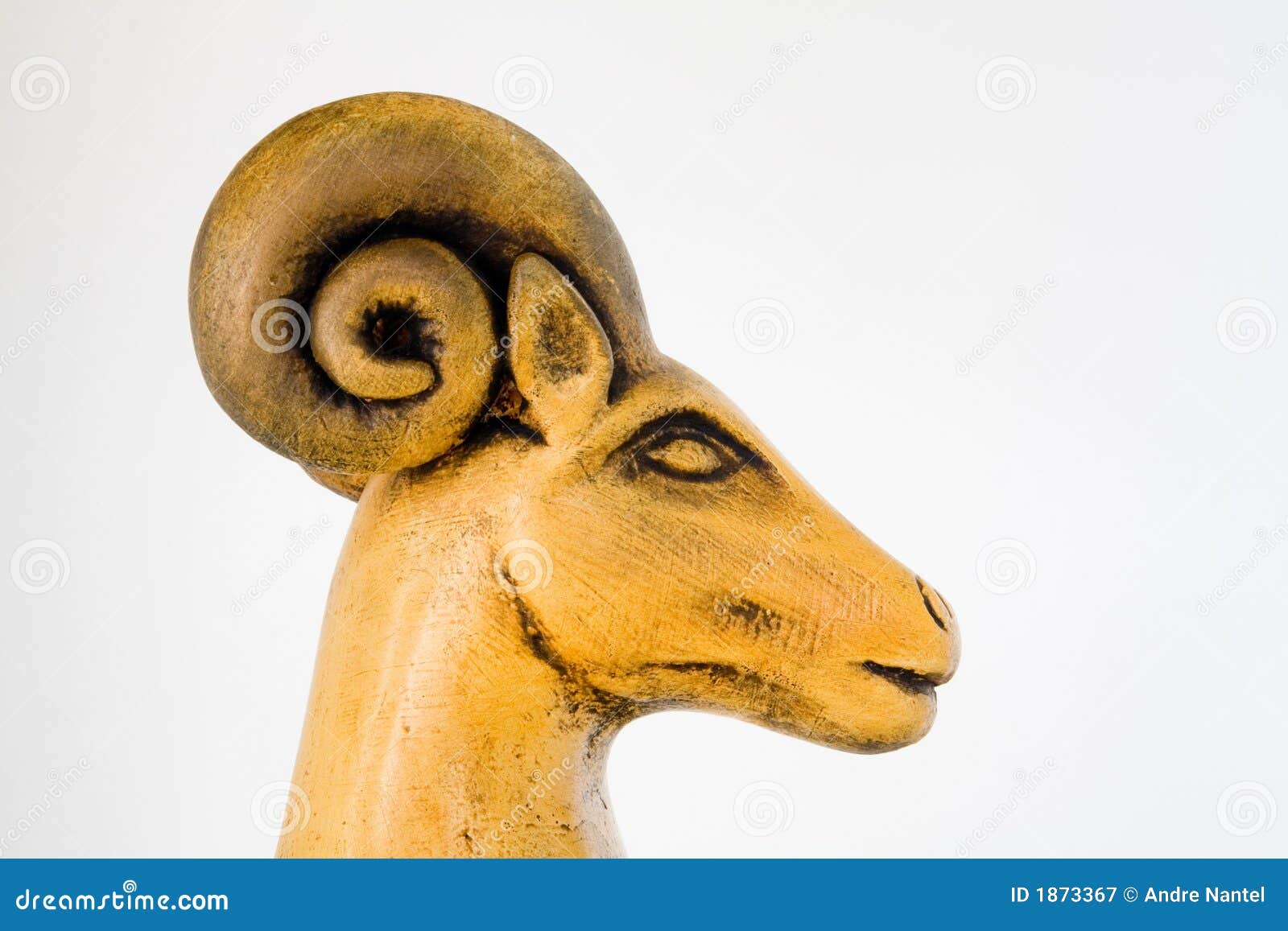 Ram Head stock image. Image of statue, object, decorative - 1873367
