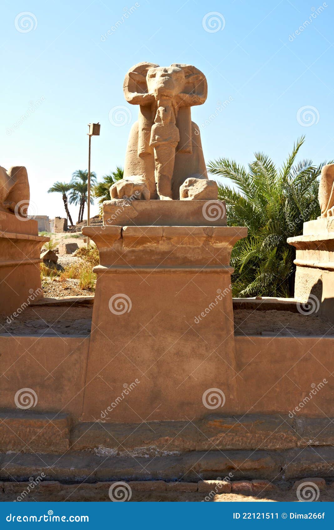 Ram-headed sphinx stock image. Image of amon, lamb, culture - 22121511