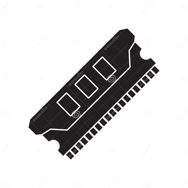 Ram icon vector stock vector. Illustration of power - 312958414