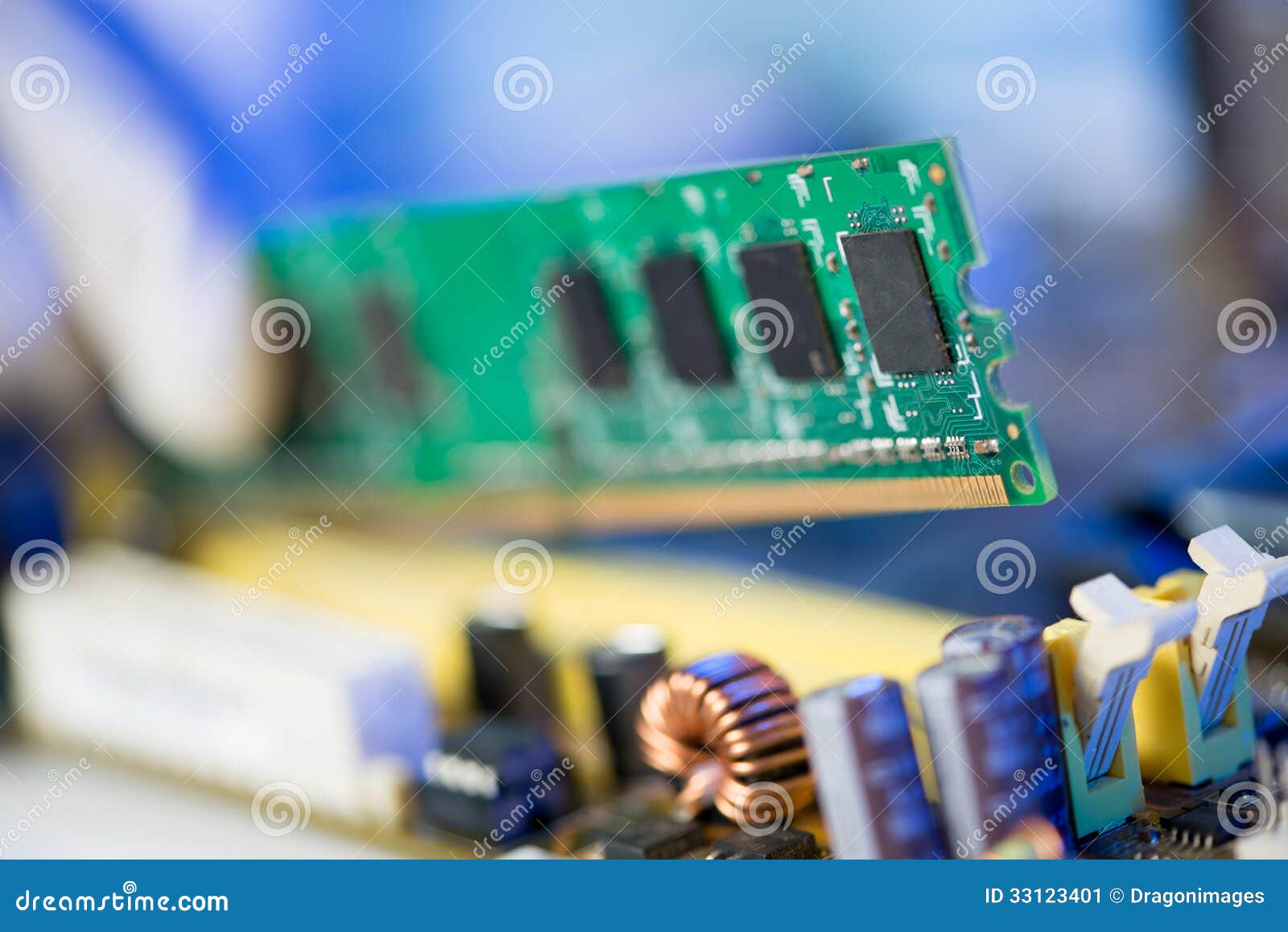 RAM-Karte stockbild. Bild von fokussierung, speicherung - 33123401