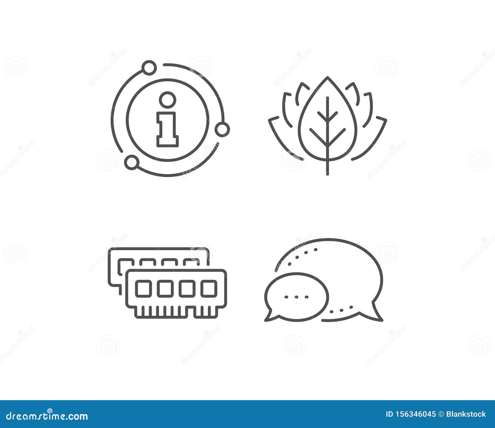 Ram Line Icon. Computer Random-access Memory Component Sign. Vector Stock Vector - Illustration ...