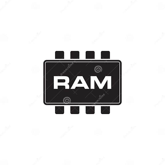 Ram Icon, Computer Icon stock vector. Illustration of computer - 142583833