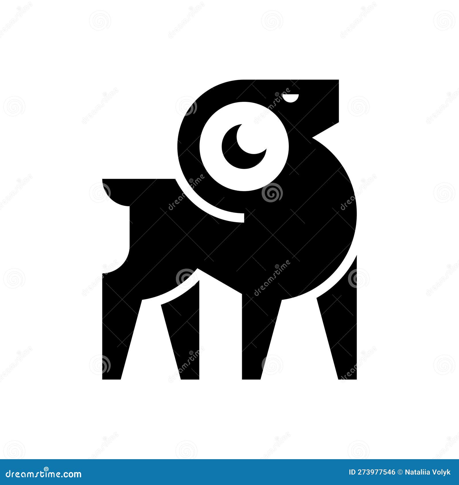 Ram Logo stock vector. Illustration of black, animal - 273977546
