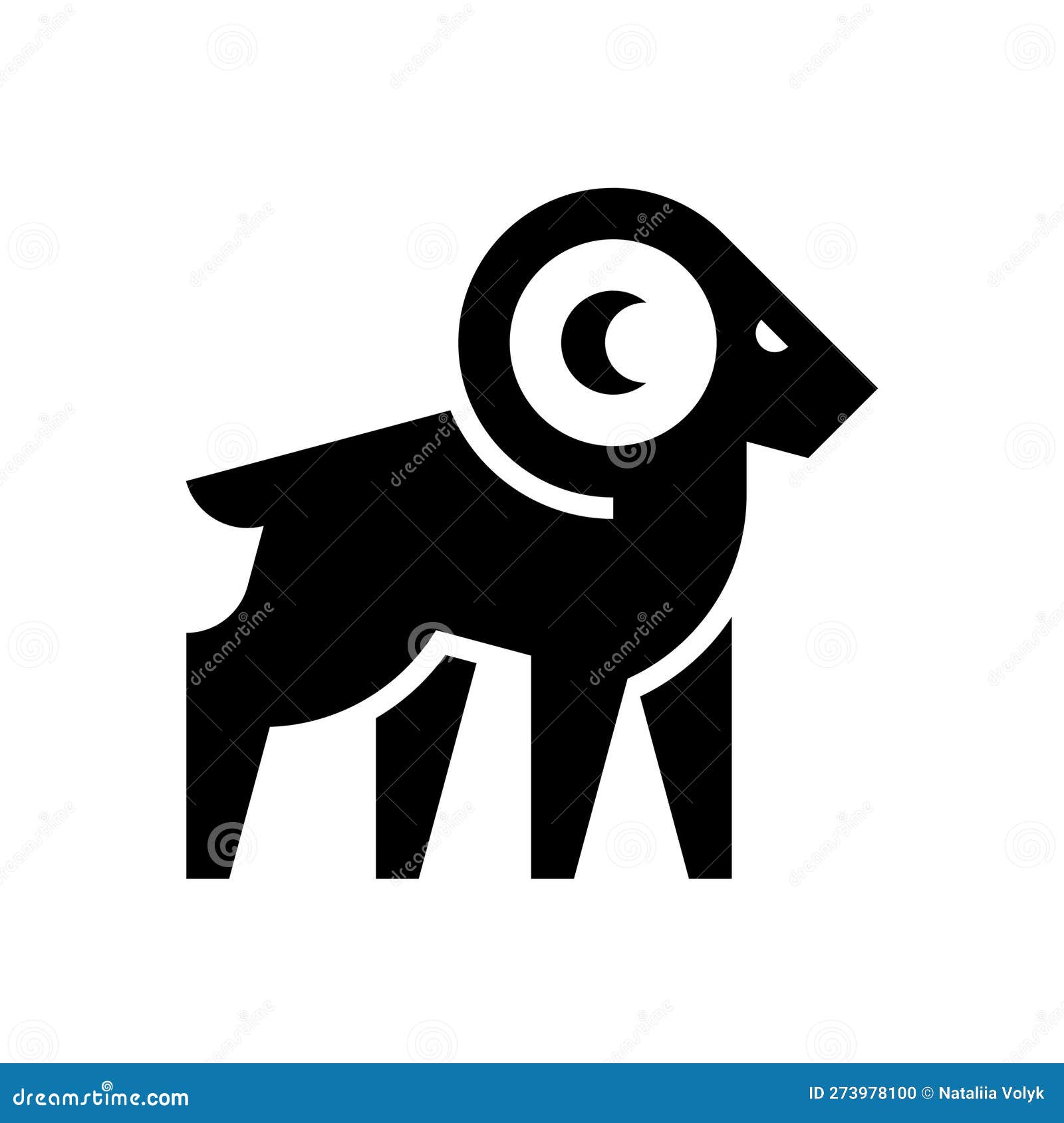 Ram Logo stock vector. Illustration of logo, icon, natural - 273978100