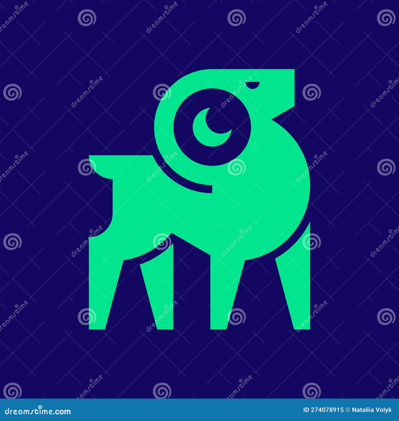 Ram Logo stock vector. Illustration of wildlife, strength - 274078915