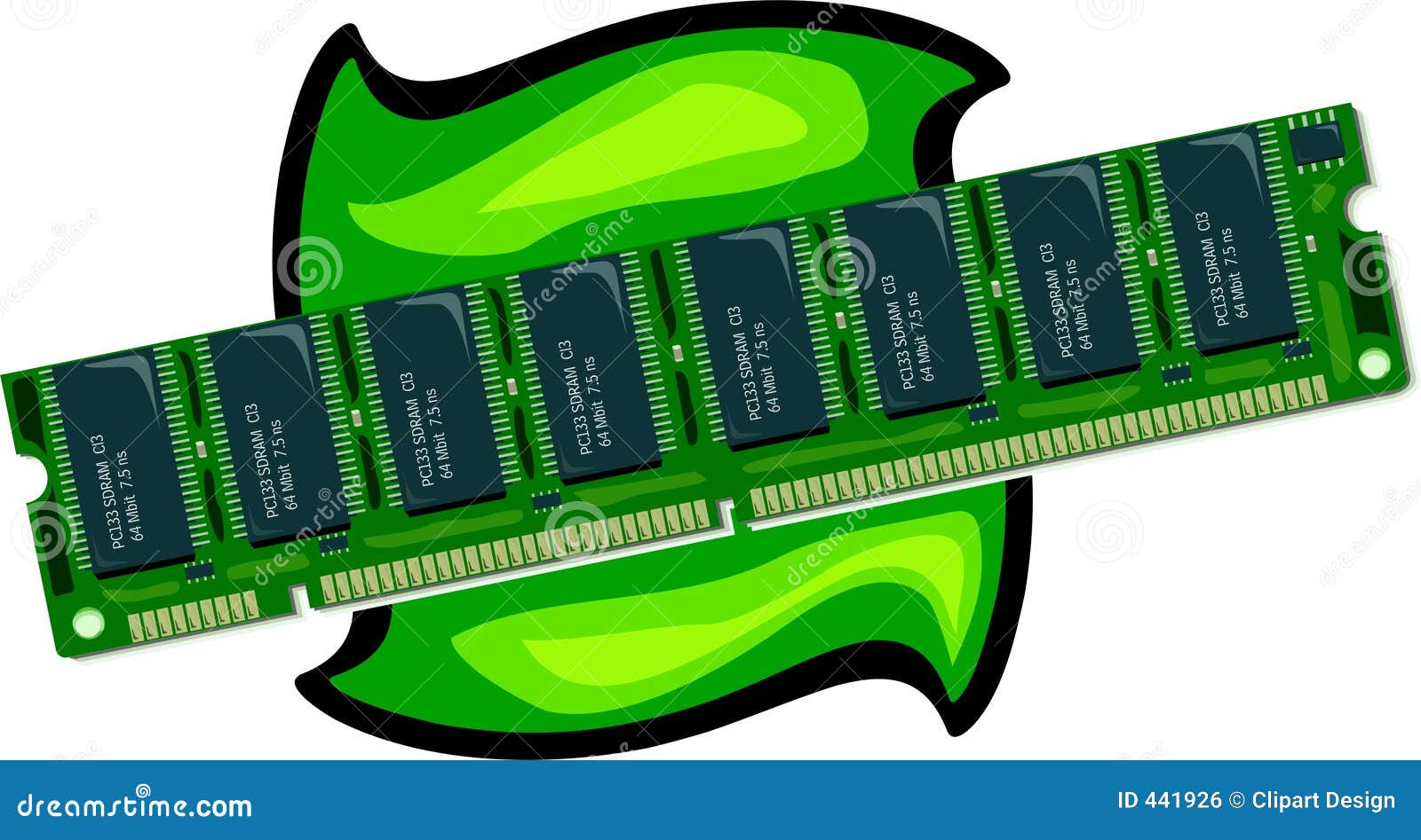 RAM memory stock illustration. Illustration of megabyte - 441926