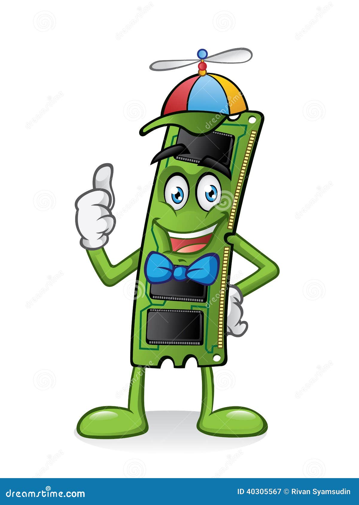 RAM Memory Card Cartoon ilustración del vector. Ilustración de producto ...