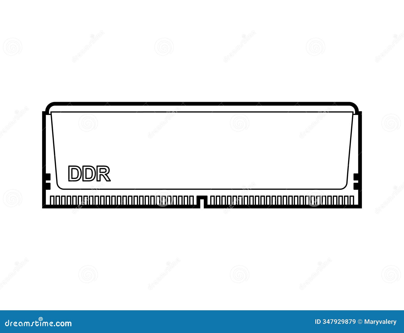 RAM Memory Card. Random Access Memory Isolated Stock Illustration ...