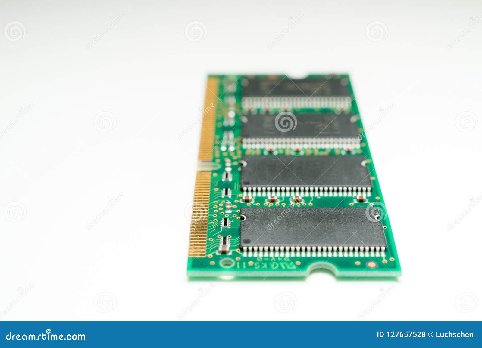 RAM memory chip stock photo. Image of machine, components - 127657528