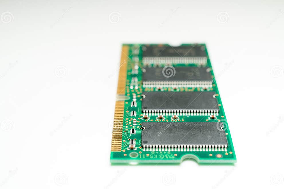 RAM memory chip stock photo. Image of machine, components - 127657528