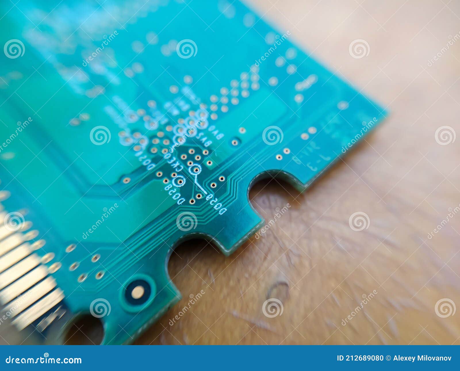 RAM Memory Circuit Board of Computer Macro Close-up Stock Photo - Image ...