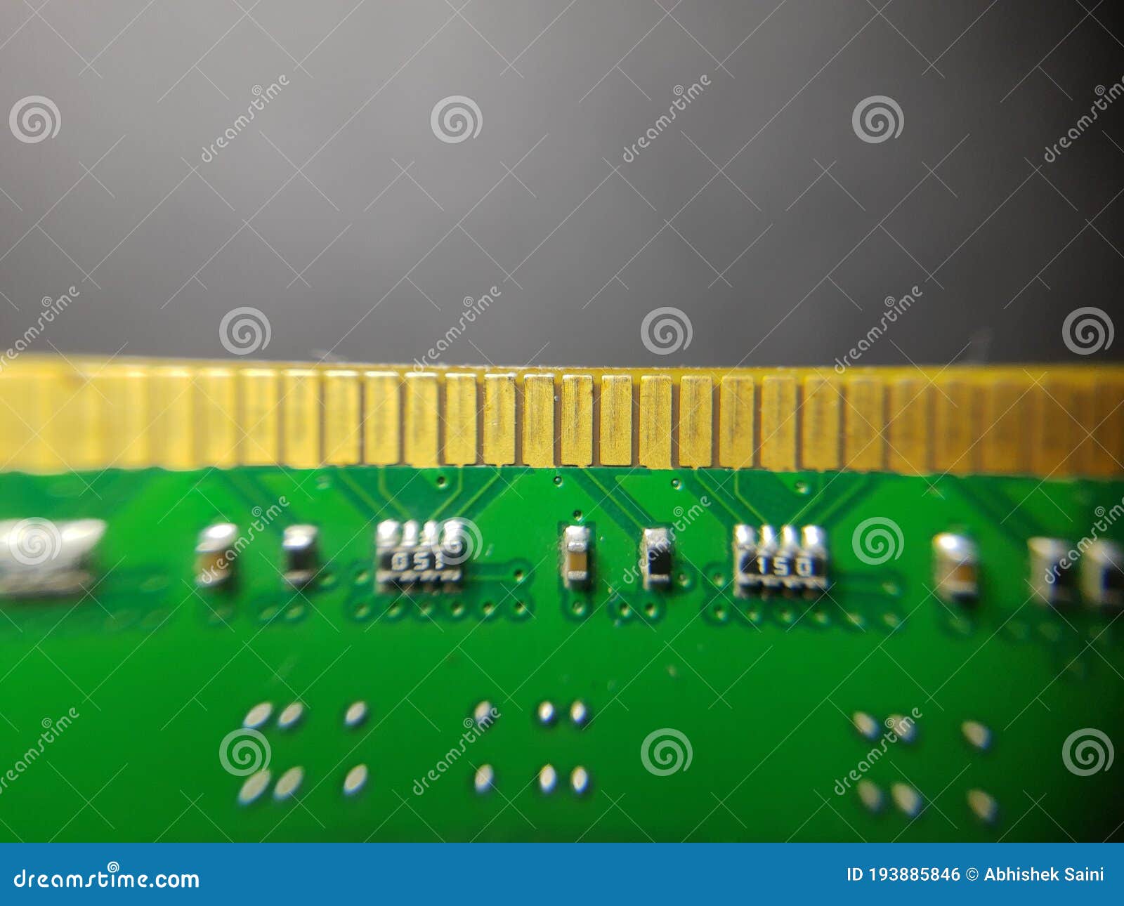 RAM Memory Circuit Board of Computer Macro Close-up, Computer Hardware ...