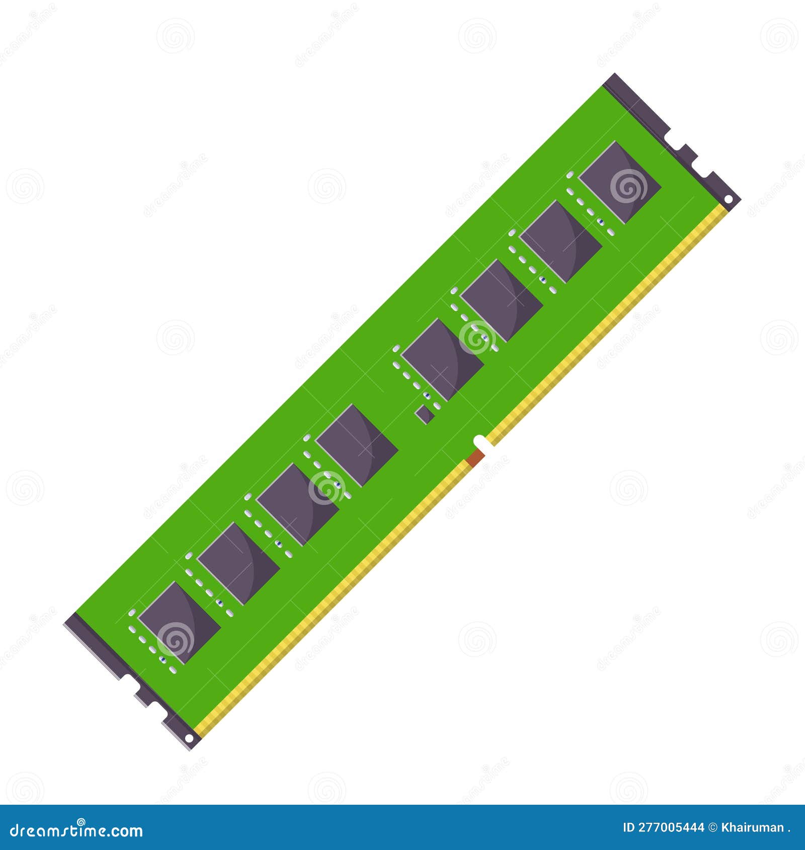 RAM Memory Illustration. Clean Icon Design Element on Isolated White ...