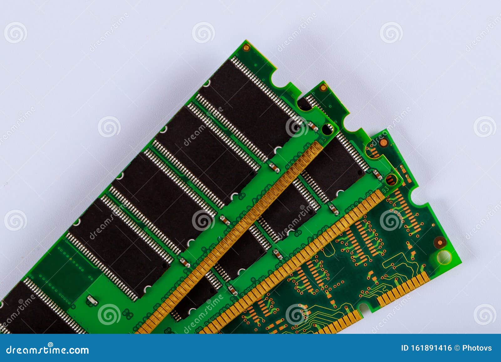 RAM Memory Isolated on White Background Modern Part of PC in Detail ... RAM Memory Isolated on White Background Modern Part of PC in Detail ...