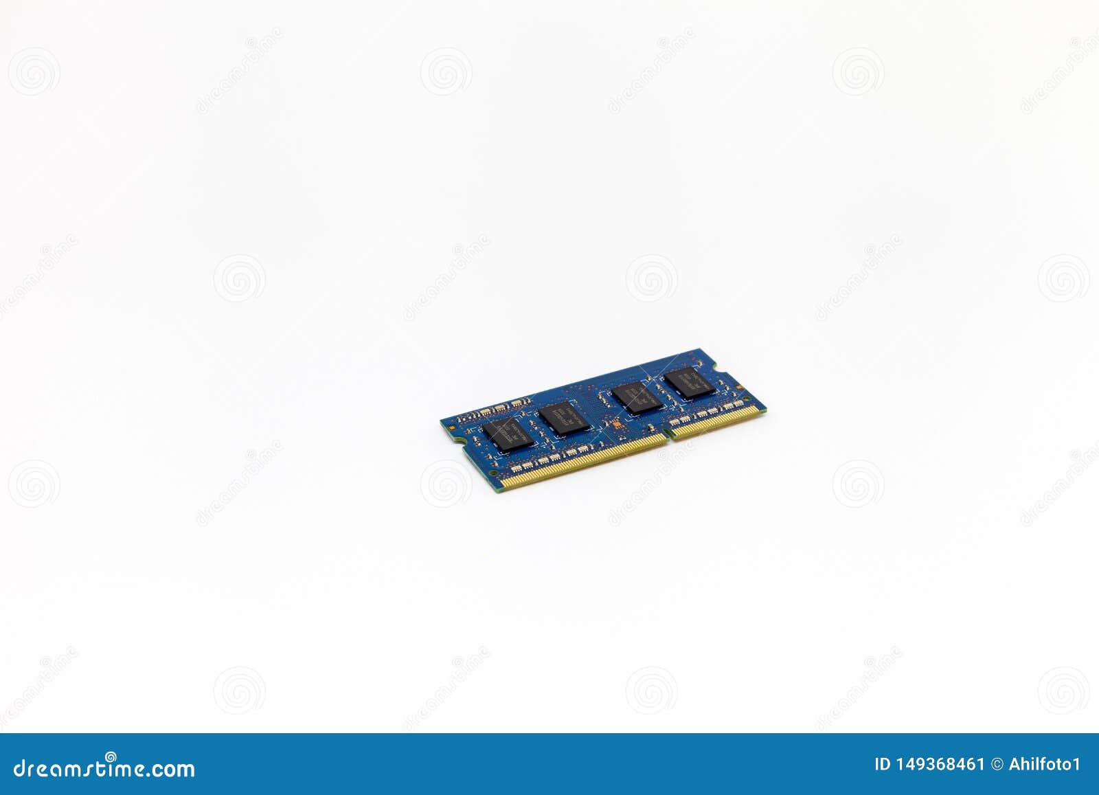 Ram Memory For Laptop On White Background. Stock Image - Image of ...