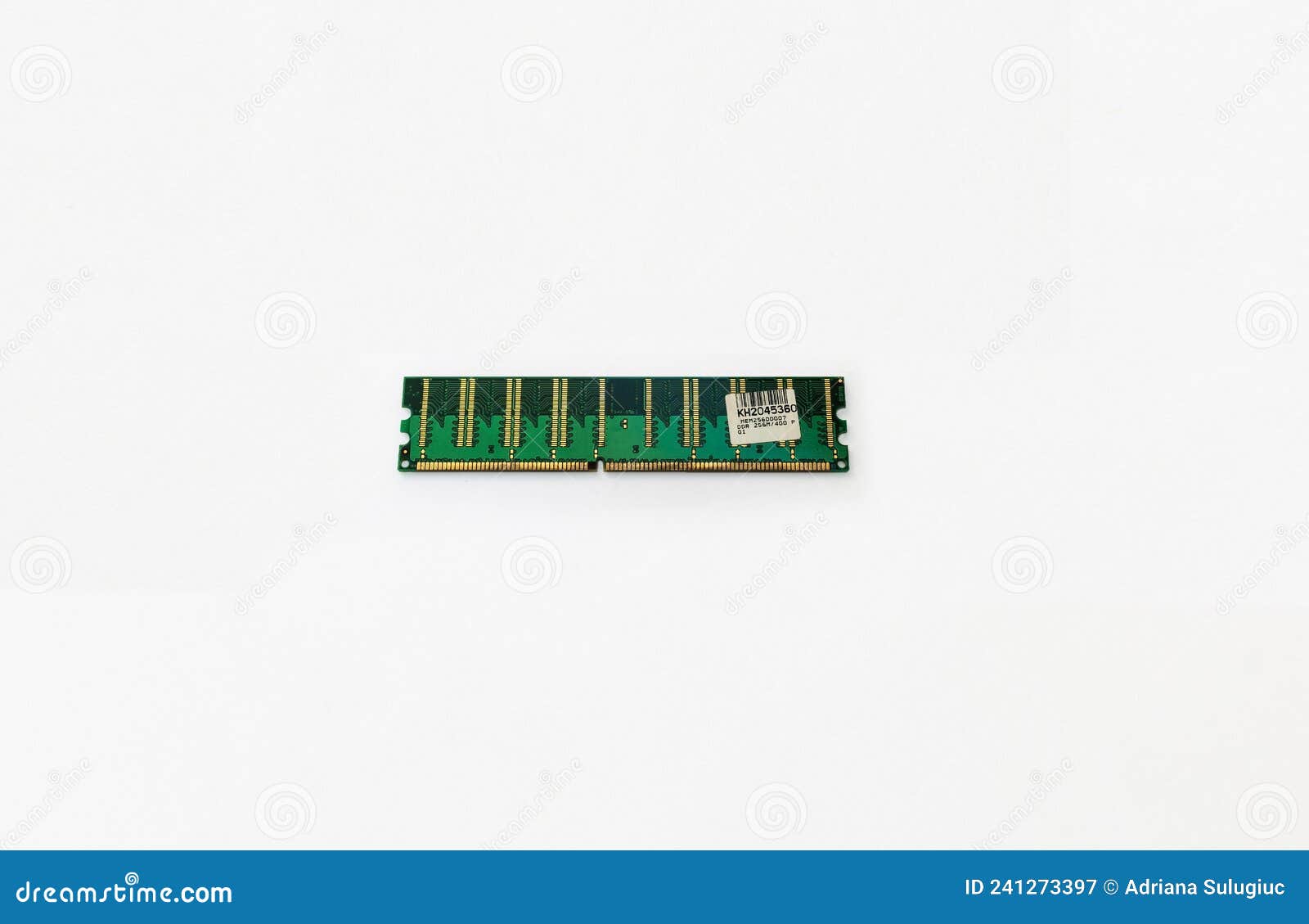 RAM Memory 256 Mb Isolated on White Background. Old Memory RAM ...
