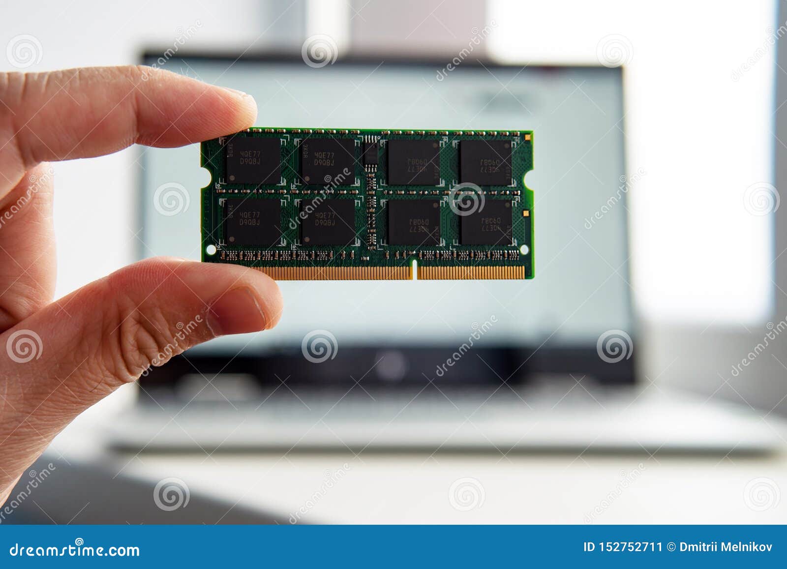 RAM is the Memory that is in the Notebook Computer. Stock Image - Image ...