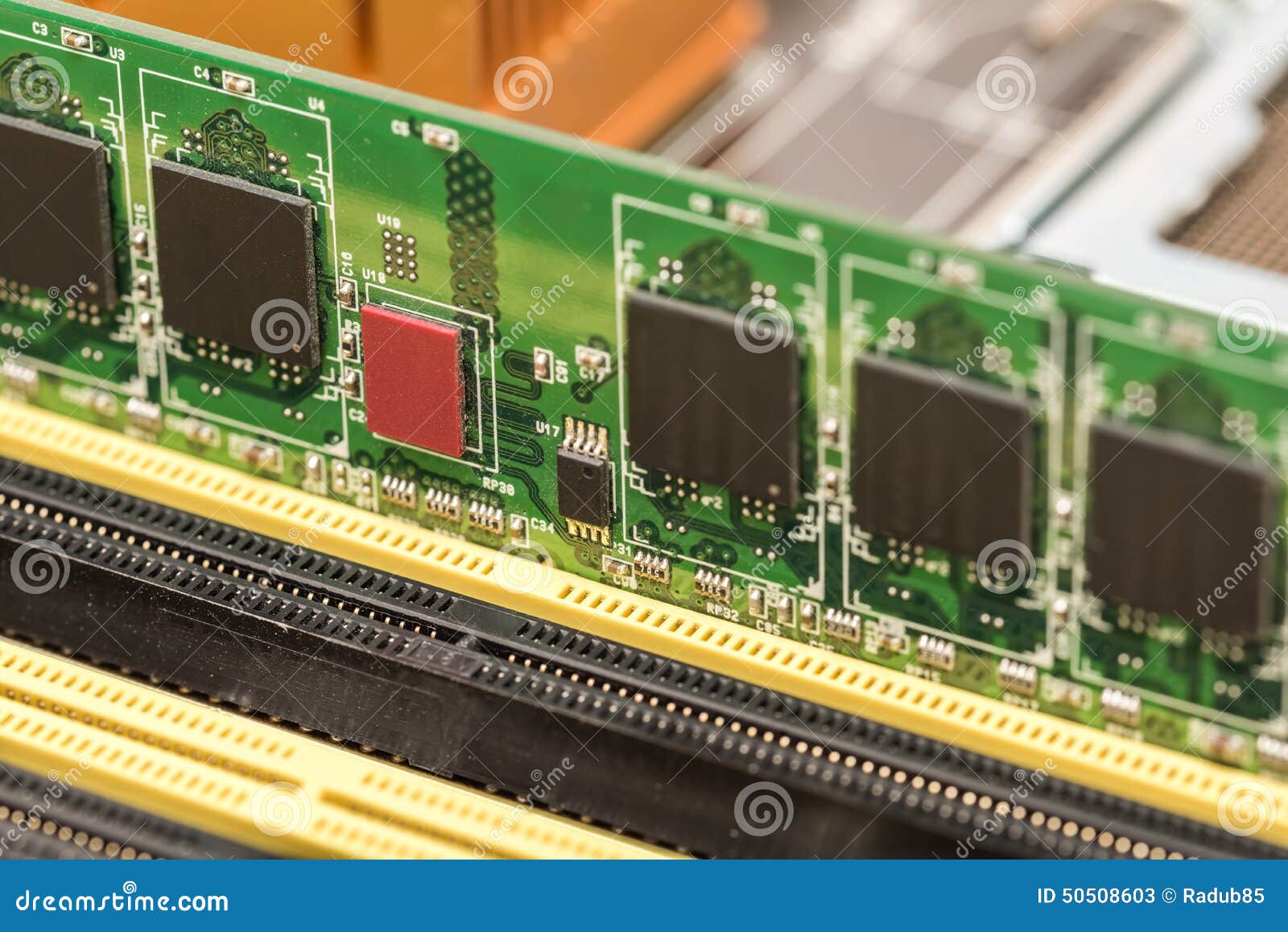 RAM Module Install stock image. Image of hardware, communication - 50508603