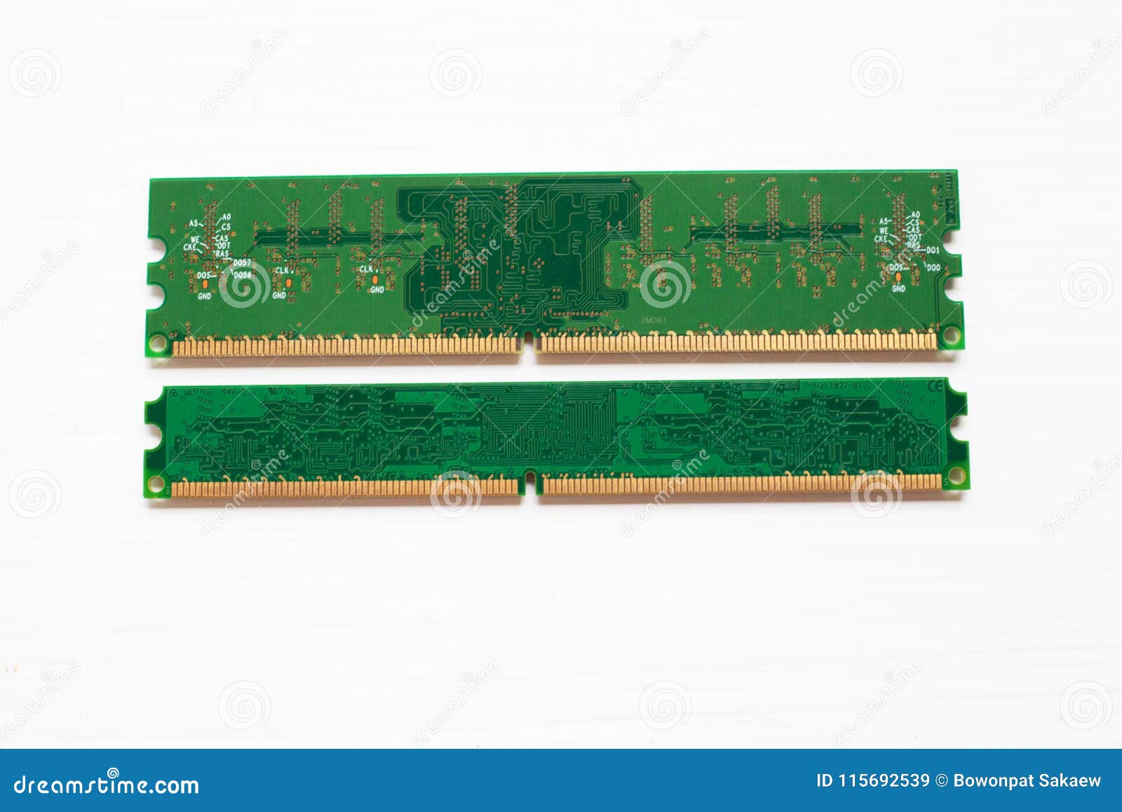 RAM module on white. stock image. Image of lifestyle - 115692539