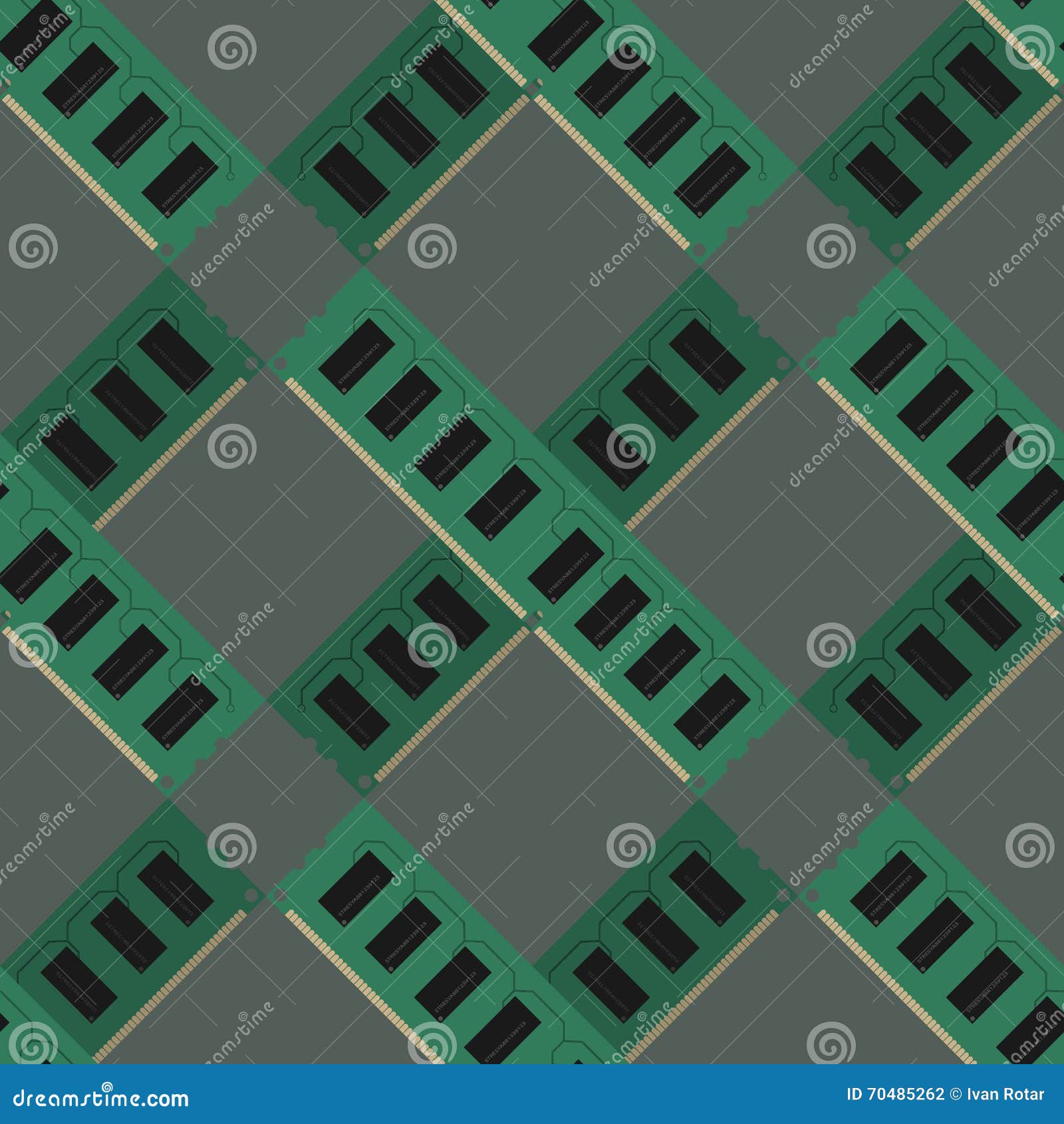 RAM modules pattern vector stock vector. Illustration of gigabyte ...